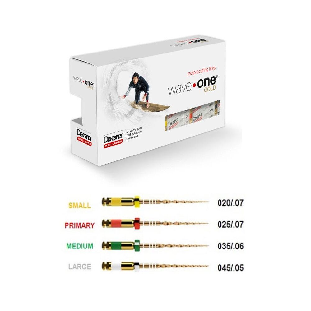 WaveOne Gold Primary 6-file Sterile 21mm 1 x 6 vnt. — LT1