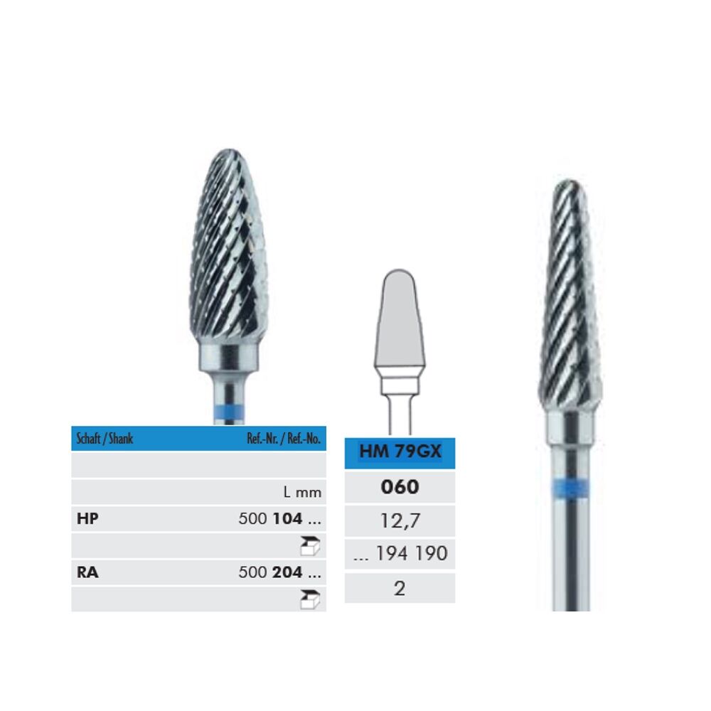 Kietmetalio freza HM79GX/040 1 x 2 vnt. — LT1